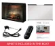 Dimplex Revillusion 30-inch Neutral Brick Built-In Firebox
