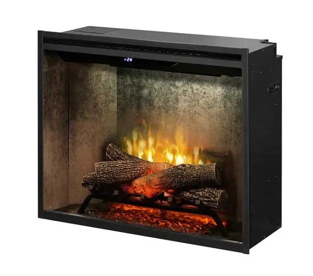 Dimplex Revillusion 30-inch Built-in Firebox with Front Glass and Plug ...
