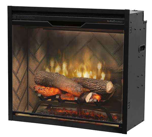 Dimplex Revillusion 24-inch Built-in Firebox, Herringbone | Dimplex Store